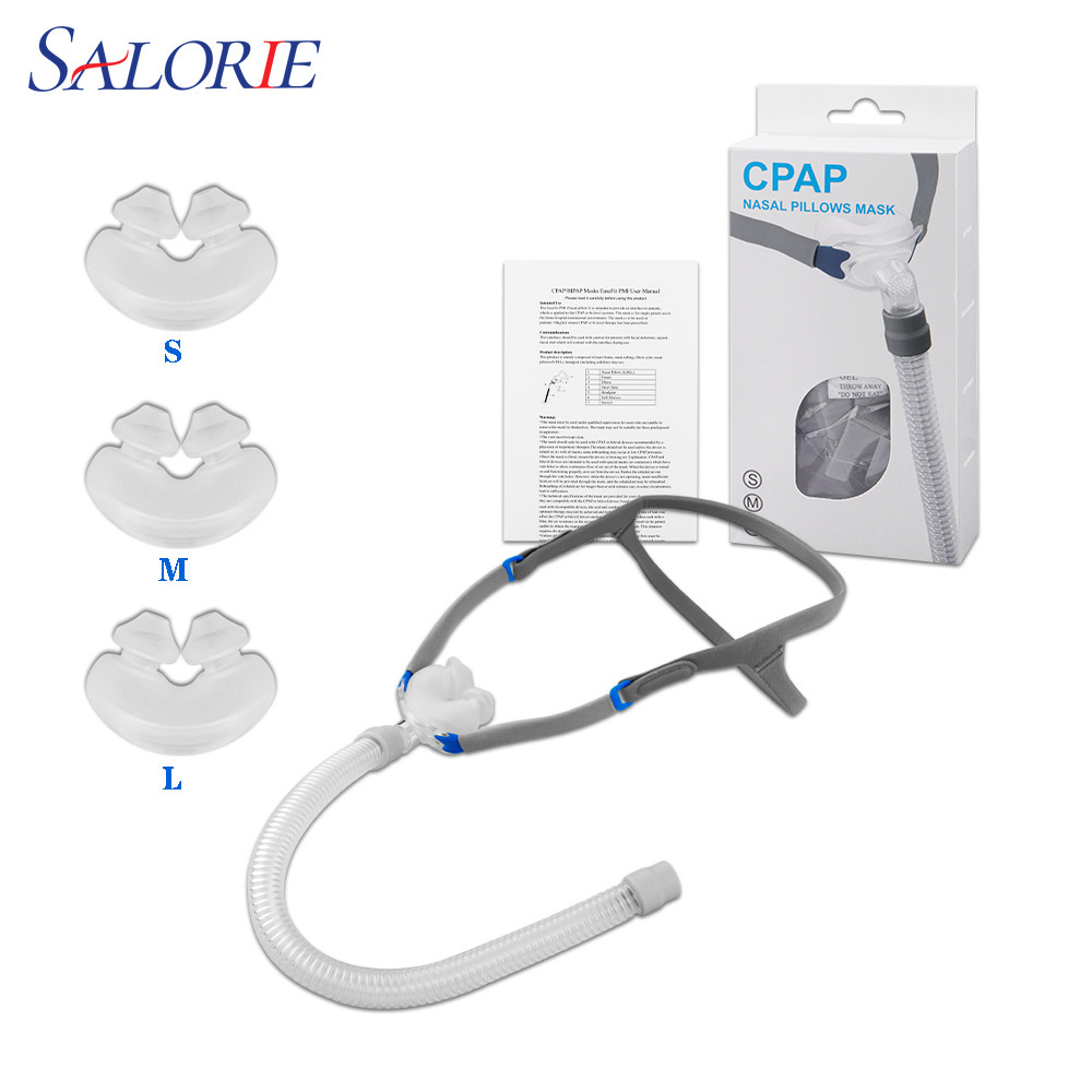 Salorie Cpap Nose Pillows Mask Universal S/M/L 3 Sizes Sleep Apnea CPAP ...