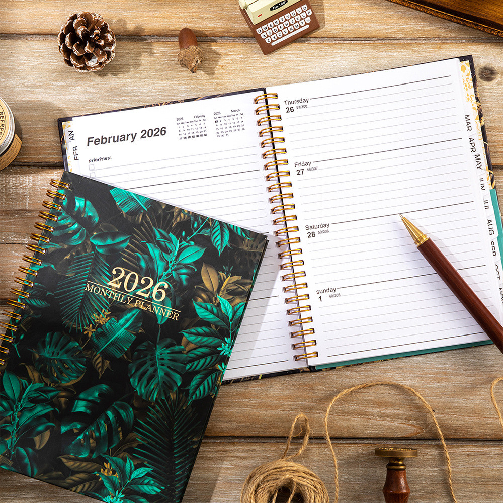 2026 Planner Diary A5 Notebook Monthly Weekly Diary Journal Schedule ...