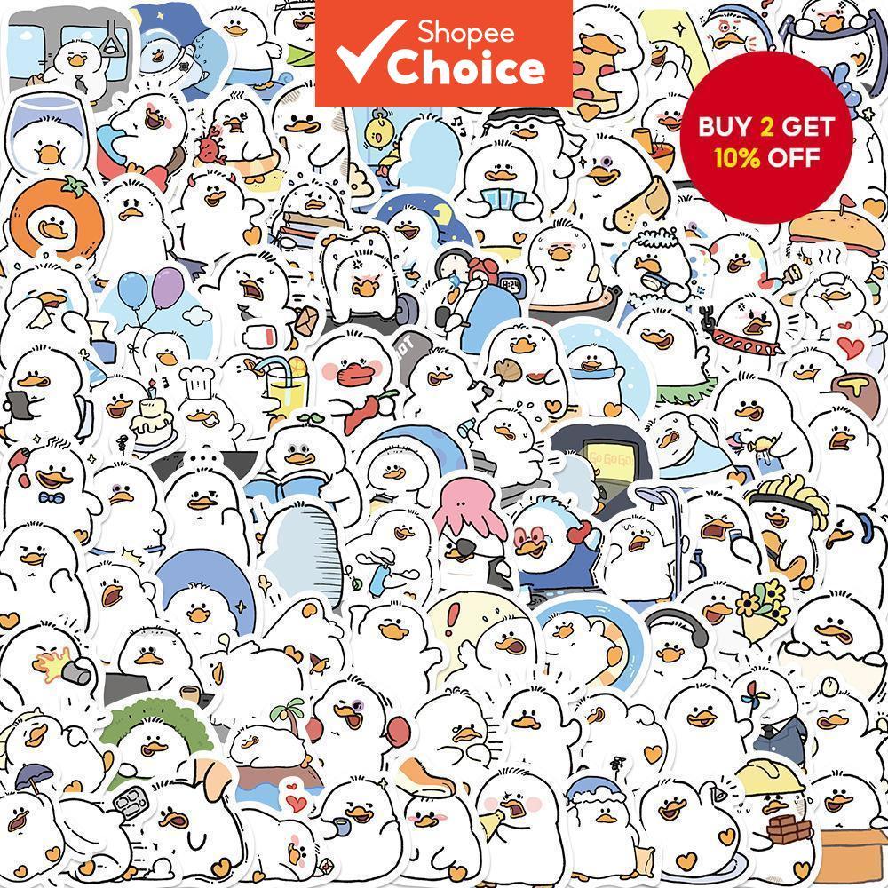 Animal Fat Duck Graffiti Stickers 100PCS For Motorcycle Phone ...