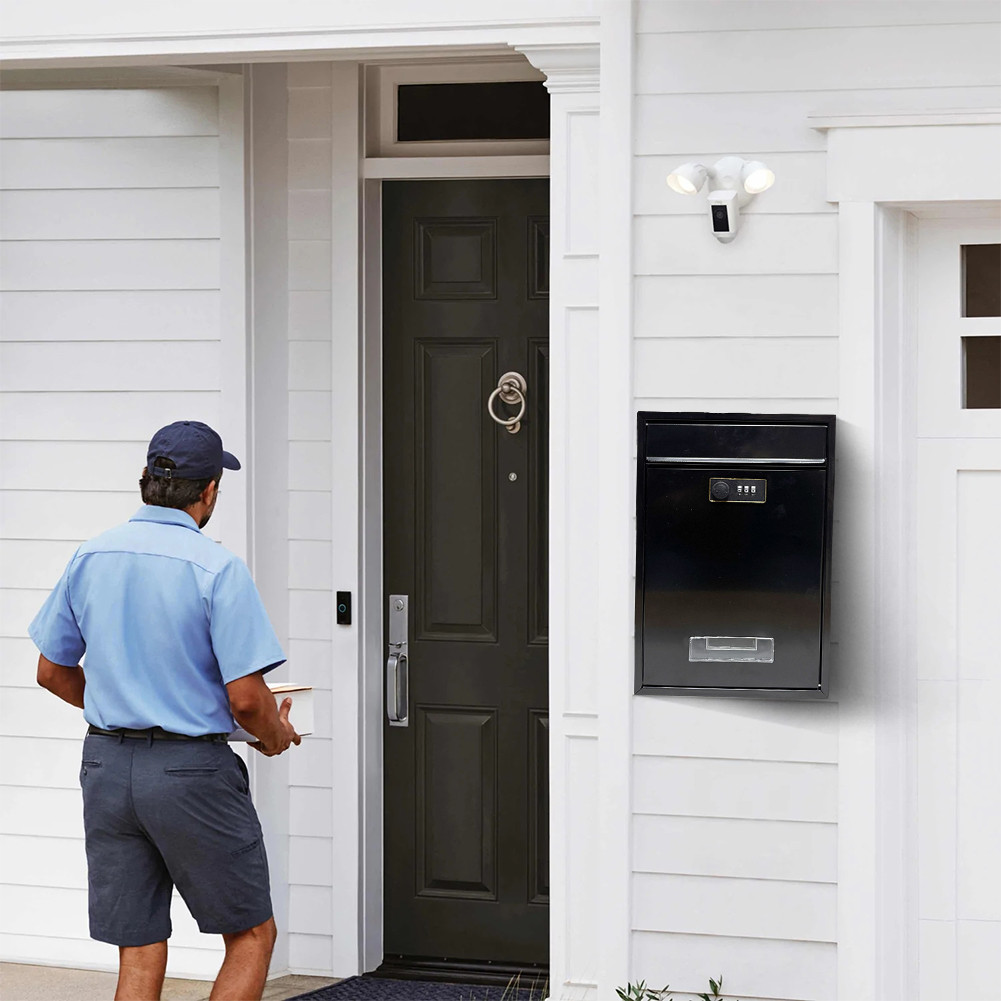 Hanging Secured Postbox Wall Mounted Stainless Steel Mailbox for After ...