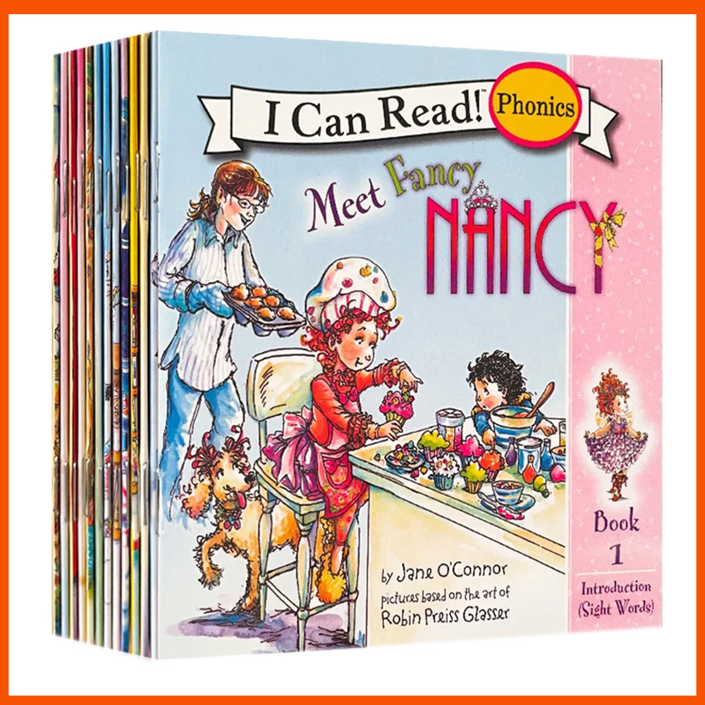 12 Books/set I Can Read Phonics Learning Books FANCY NANCY In English ...