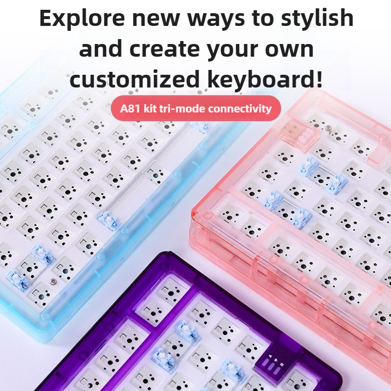 DAREU A81 three Mode Esports Game Mechanical Keyboard DIY Kit Wired ...