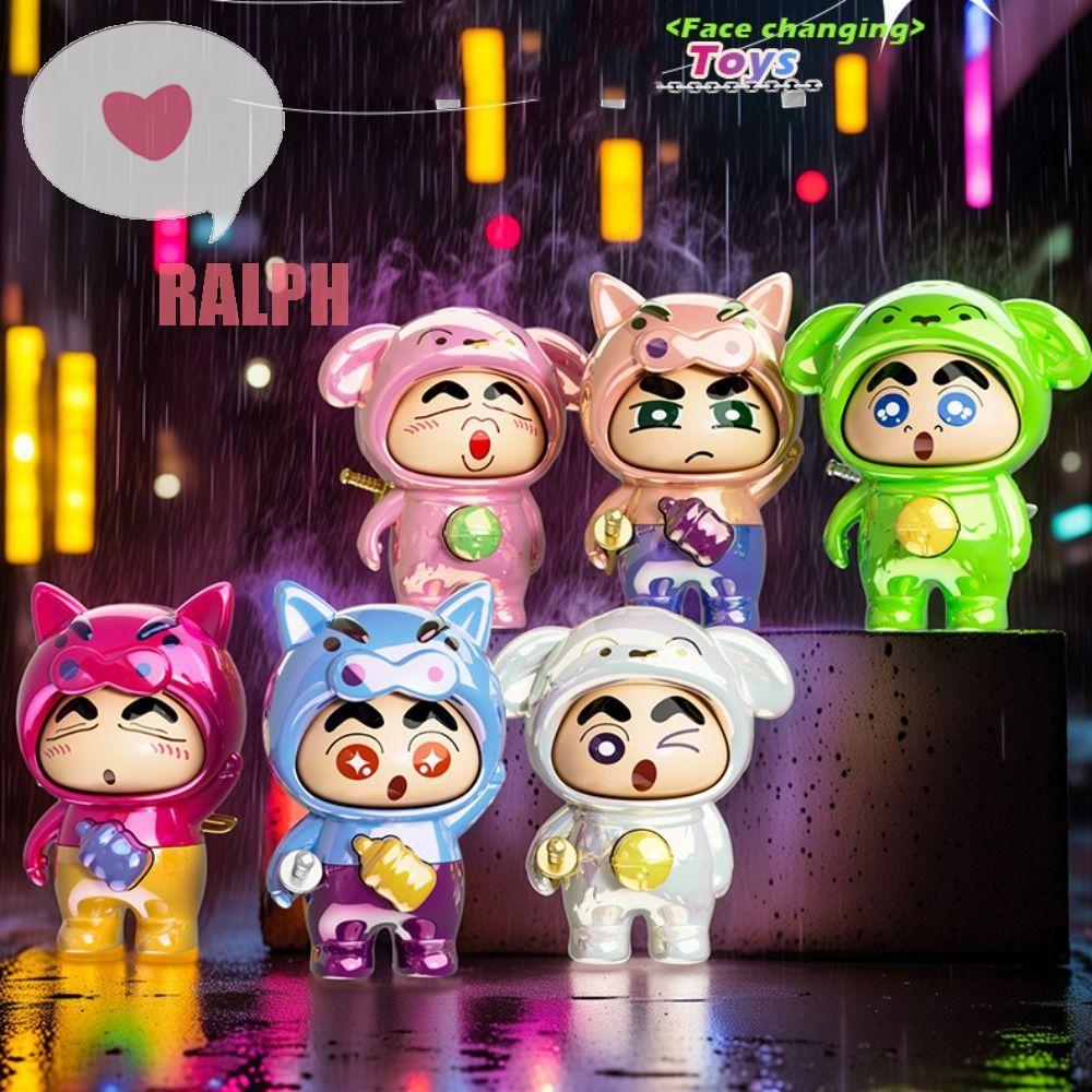 RALPH Crayon Shin-chan Face Changing Doll, With Keychain DIY Crafts ...