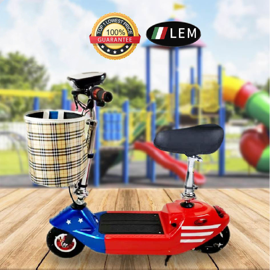 ★LEM★ MINI KIDS SCOOTER SKUTER BUDAK E-BASKET/ E-SEATER KIDS FOLDABLE ...