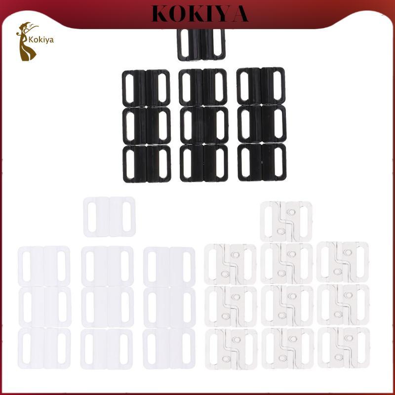 [kokiya] 10 Pairs Plastic Bikini Clips Snap Hooks Bra Strap Swimwear ...