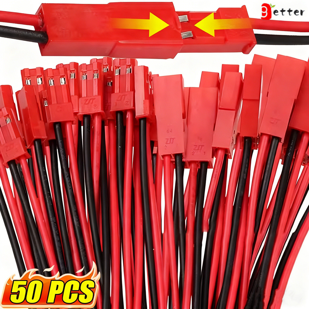 2 Pin Male Female Plug Connector - JST LED Light Strip Plug Cable ...