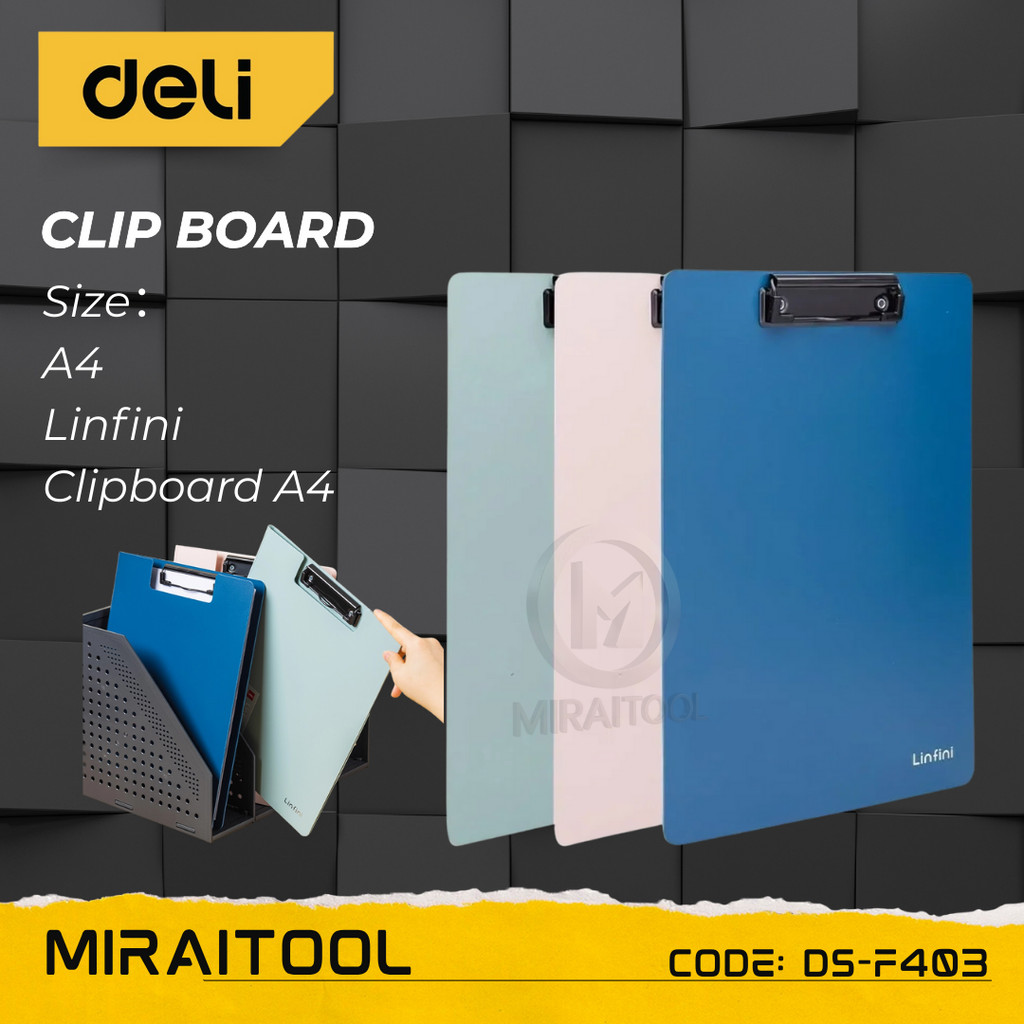 DELI F403 Papan Klip A4 | A4 Clipboard | Shopee Malaysia