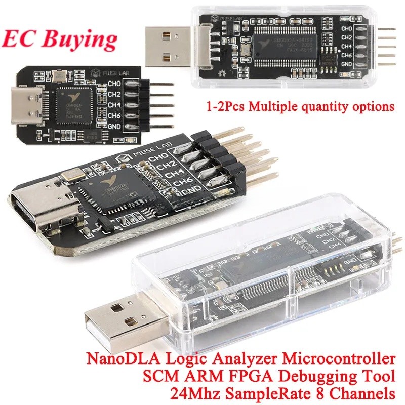 NanoDLA Logic Analyzer TYPE-C SCM ARM FPGA Debugging Protocol Analysis ...