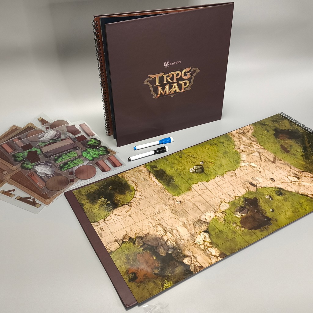 Board Game Accessories TRPG Module Map Album DND pf Rewritable Scene ...