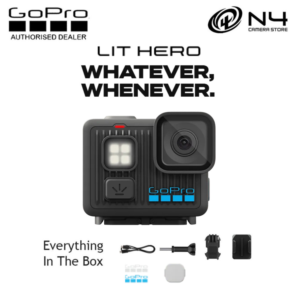 Gopro Lit Hero Action Camera | Build in LED Light 4K60 12MP Rit It ...