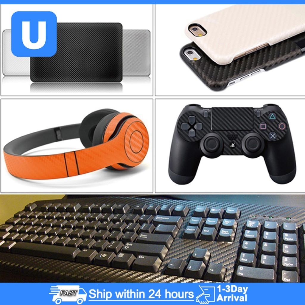 *Local Shipping* 3D Carbon Fiber Vinyl Wrap Film Stickers Decals Car ...