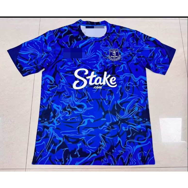 2526 Fan Edition Everton Blue Pre match Training Coat Short Sleeve ...