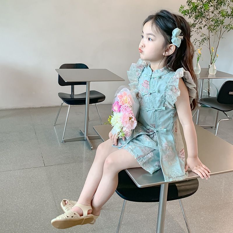 Clearance girls' suit summer 2025 new small and medium-sized children's ...