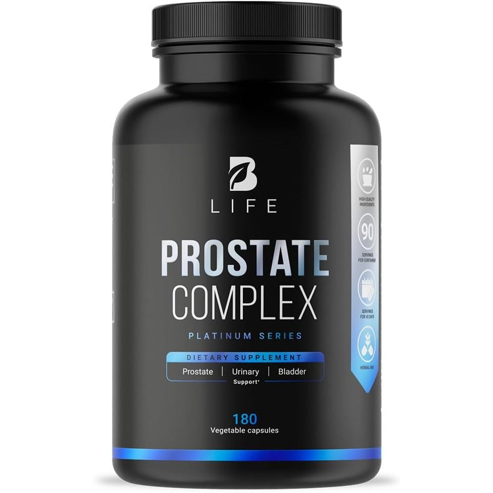 Prostate Supplement for Men 180 Caps with Saw Palmetto, Pumpkin Seeds ...