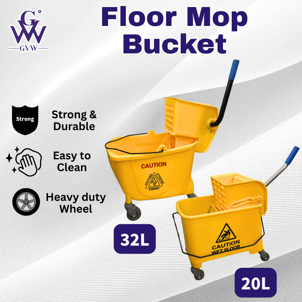 GVW Mop Lantai Spin Heavy Duty Mop Lantai Viral Floor Mop Spin Bucket ...