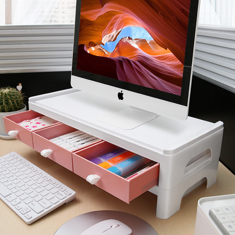 Desktop Computer Elevated Rack Desktop Monitor Base Bracket Desktop ...