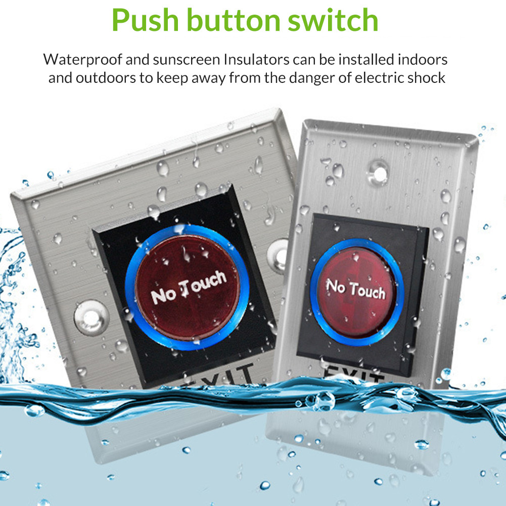 Access Control System Switch, Infrared Sensor No Touch LED Button ...