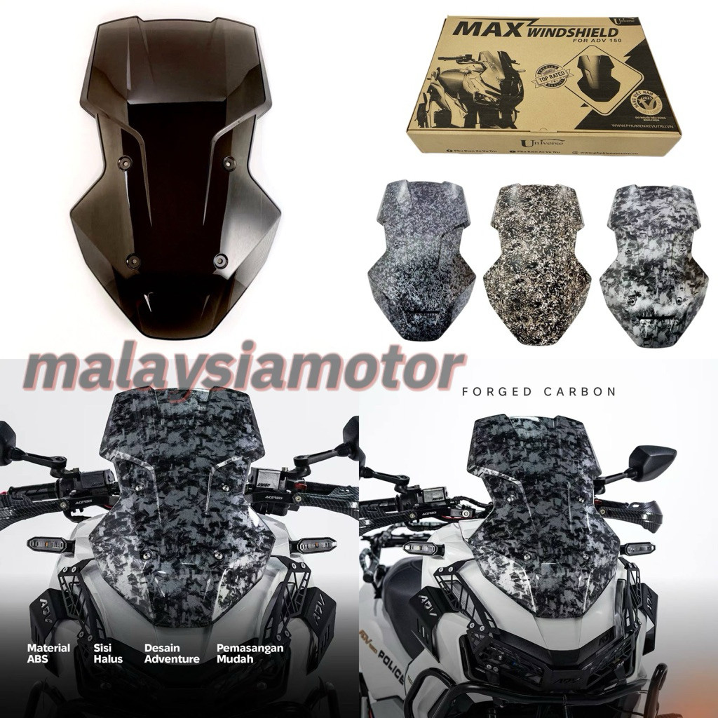 ADV 150 ADV160 Windshield ADV150 ADV160 COWLING WINSCREEN ADV160 FORGED ...