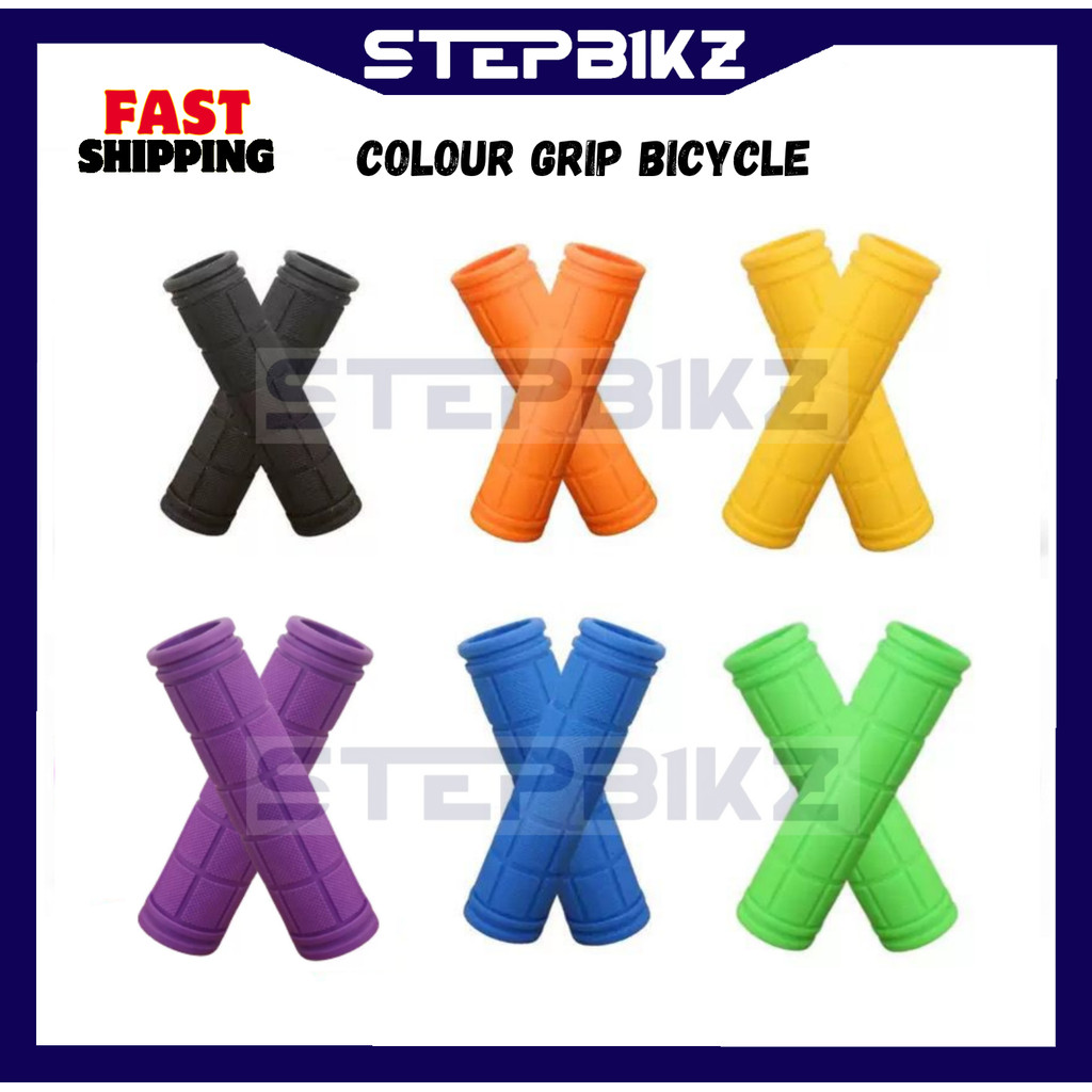 BICYCLE HANDLEBAR GRIP RUBBER COVER SARUNG TANGAN BASIKAL COLOR COLOUR ...