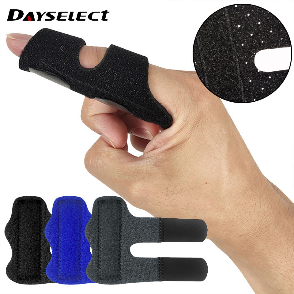 DAYSELECT 1Piece Sport Finger Splint Brace Adjustable Built-in Aluminum ...