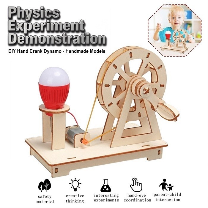 Projek RBT DIY Engkol Tangan Generator STEM Reka Bentuk Teknologi/ Hand ...