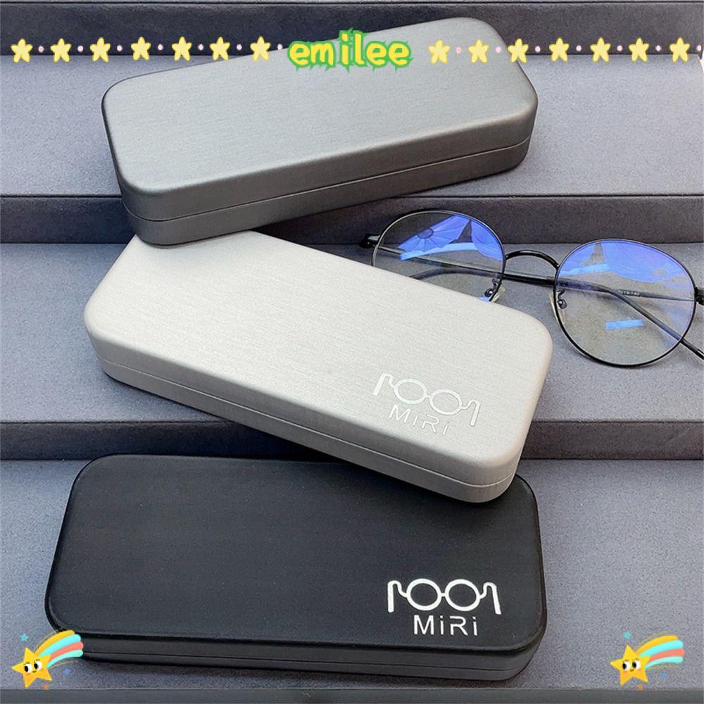 EMILEE Sunglasses Bag, Fold-able Metal Glasses Box, Portable Pressure ...