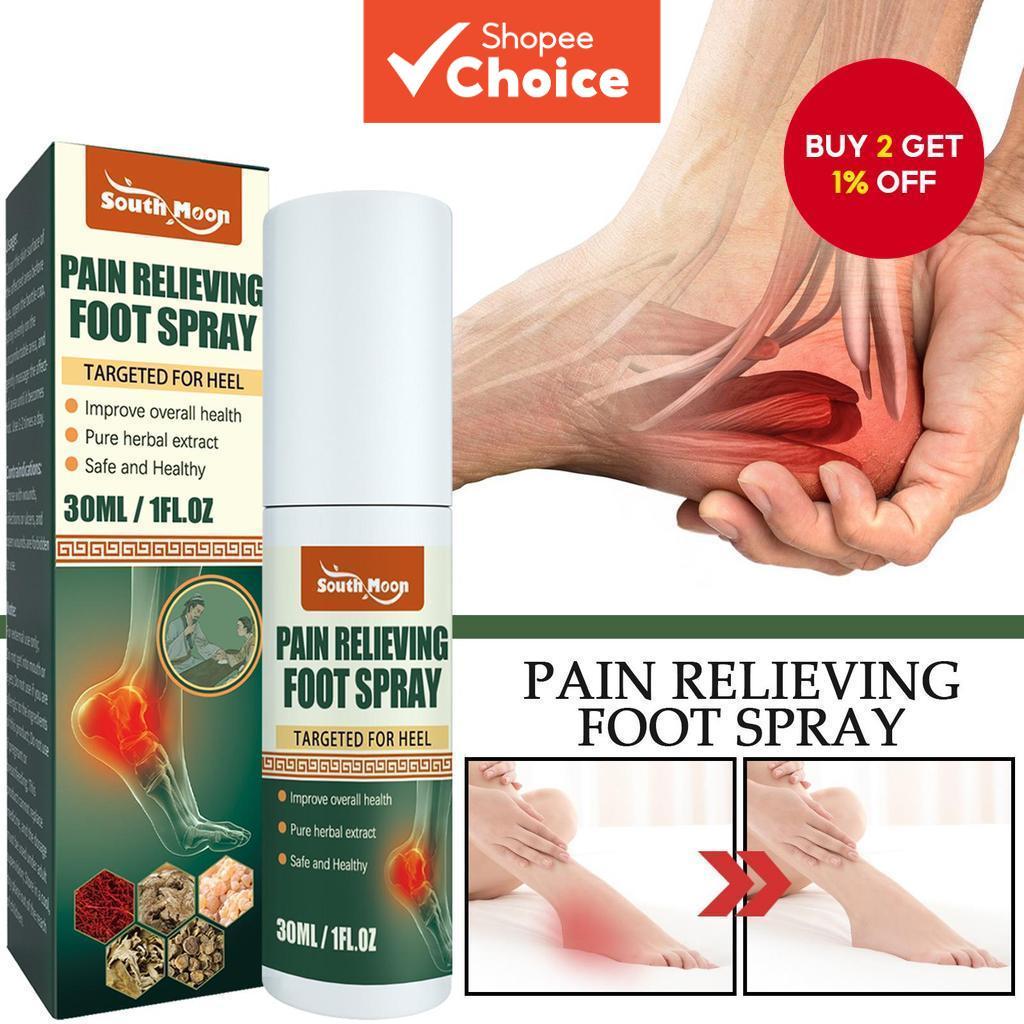 Heel Pain Relief Spray for Foot Fatigue, Toe Bunions, Ankle Sprains ...