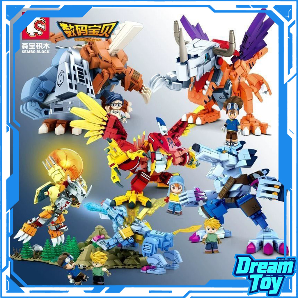 Digimon Adventure Model Toys Set – WereGarurumon/Greymon/MetalGreymon ...