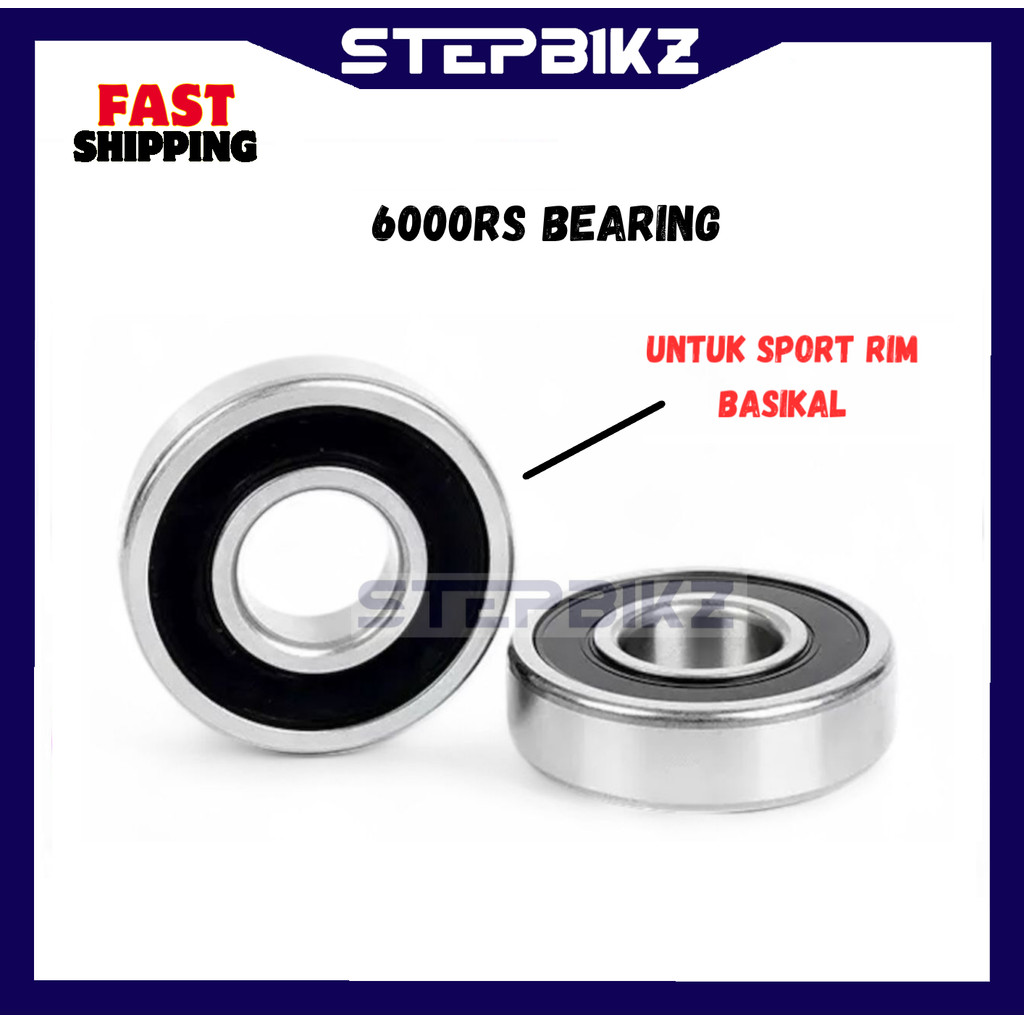 Bicycle Speed Bearing Seal Bearing 6000rs 6000 Sport Rim Basikal ...