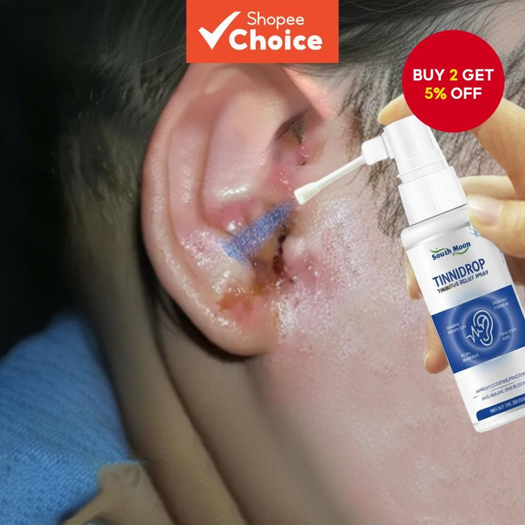 Ear Drops Spray Tinnitus Drop Tinnitus Liquid 60ml for Earwax Blockage ...