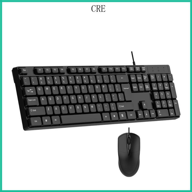 CRE Gaming Keyboard and Mouse Combo USB Corded Full Size Mechanical ...