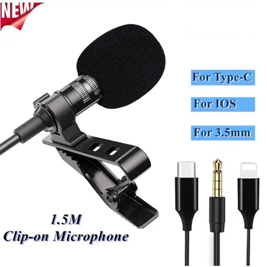 FREE Shipping+COD Mini Microphone Clip-on Lapel Lavalier PC Phone ...