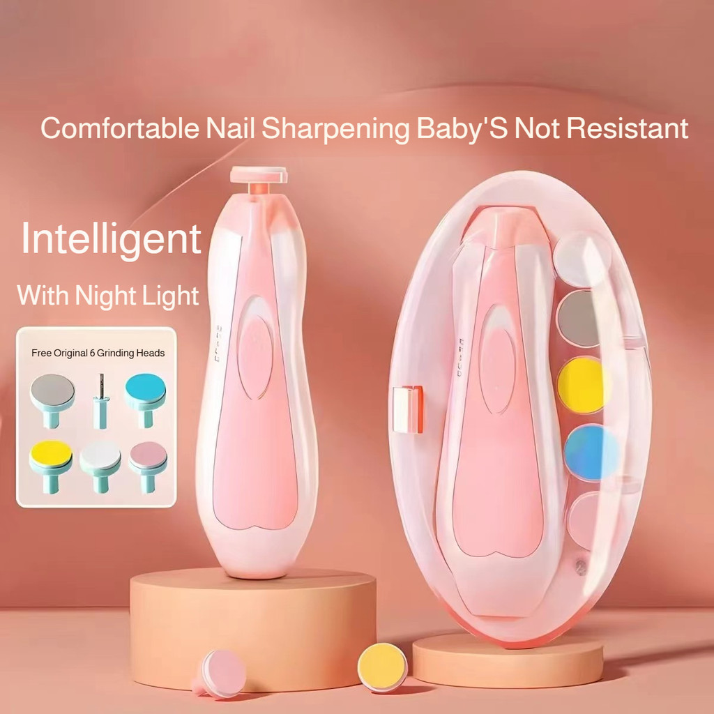Baby electric nail file and nail clipper set, silent nail file, baby ...