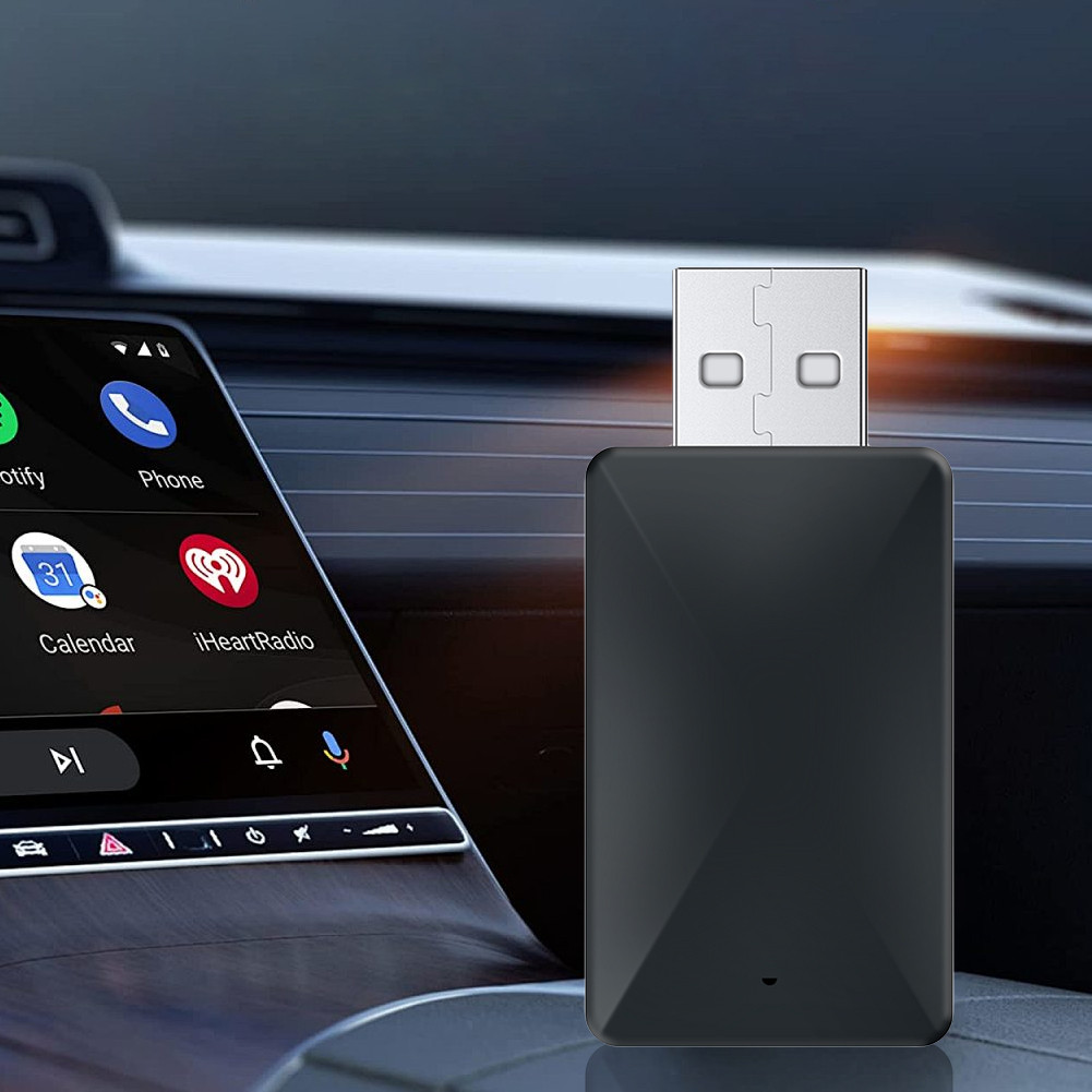 ⚡24H⚡2 in 1 Wireless Car Mini AI Box USB Dongle WiFi BT Auto Connect ...