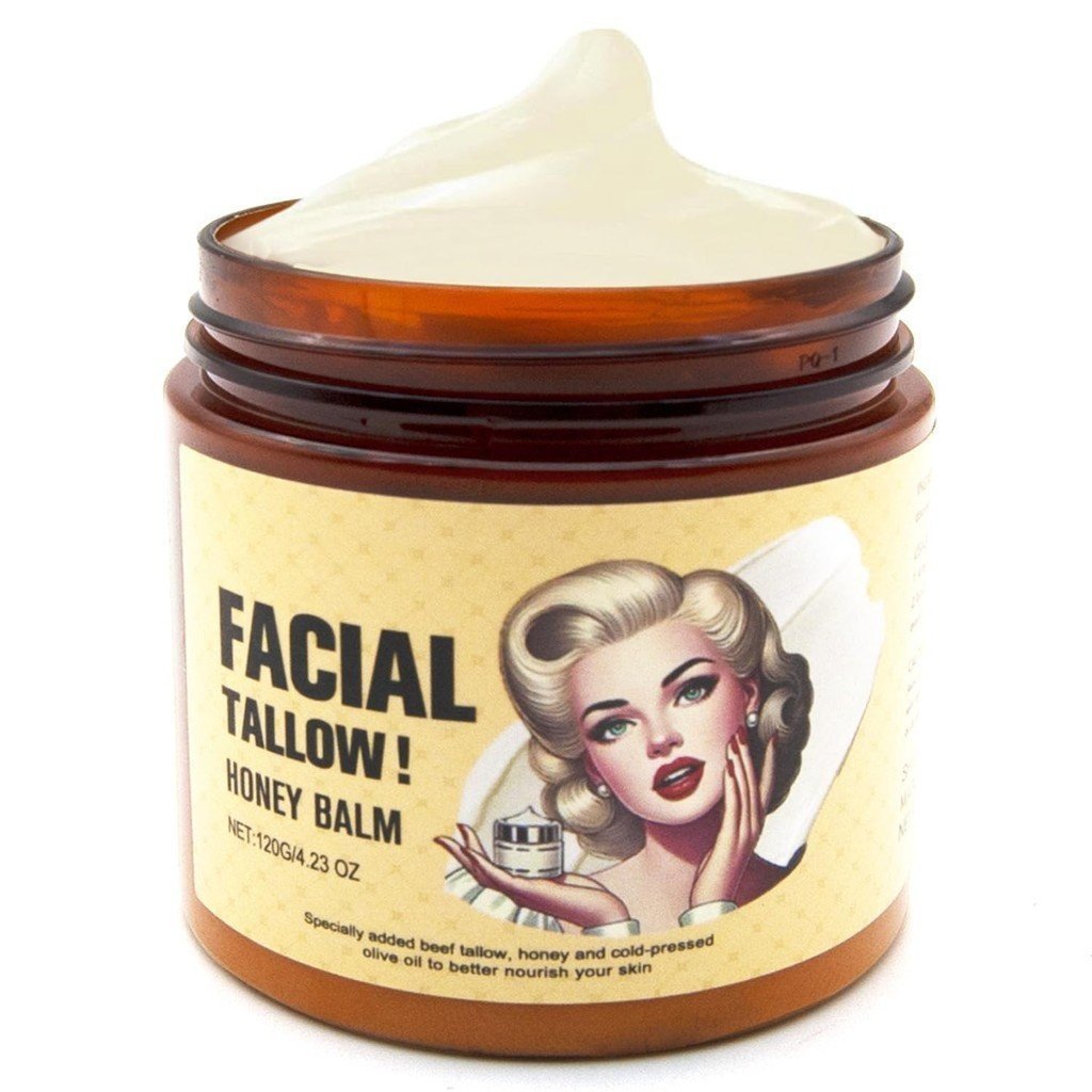 Beef Tallow for Skin,Tallow and Honey Balm,Tallow Face Moisturizer Beef ...