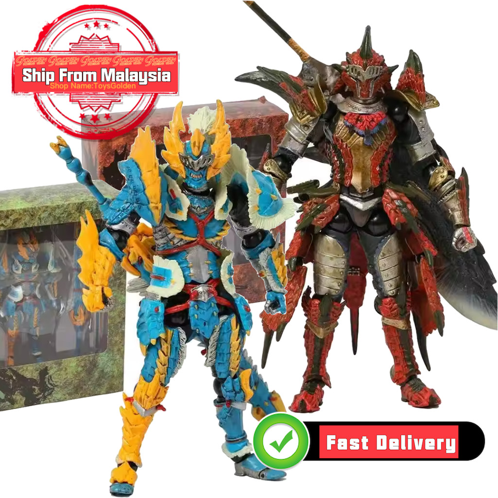 Monster Hunter Zinogre Rathalos Lioleus Armor Swordsman Articulated ...