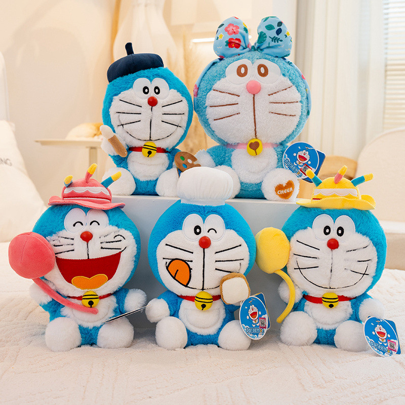 Original With Tag Doraemon Plushies Lovely Stuffed Happy Birthday ...