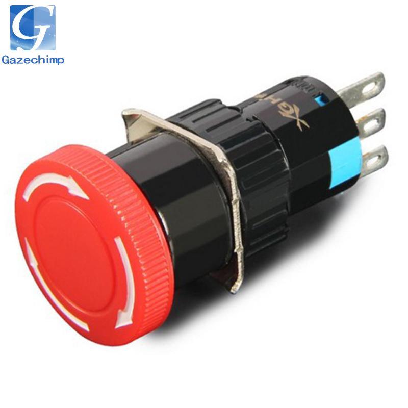 [Gazechimp] 16mm Mount Red Momentary Push Button Switch & Red Emergency ...