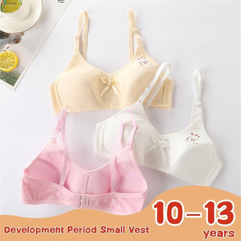 10-13 Years Girls Thin Bra Strap Cotton Student Girl Underwear Summer ...