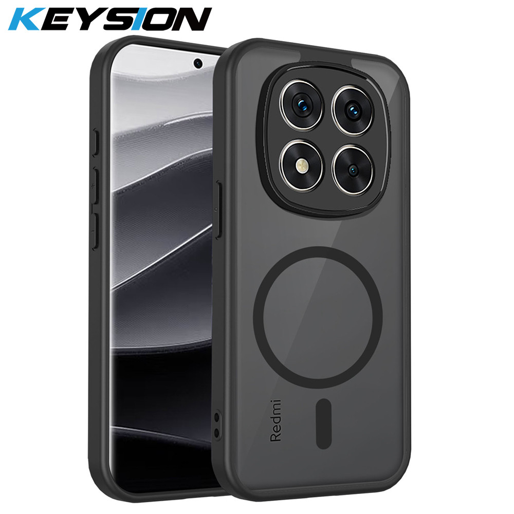 KEYSION Magnetic Phone Case for Redmi Note 14 Pro+ 5G Soft Silicone+PC ...