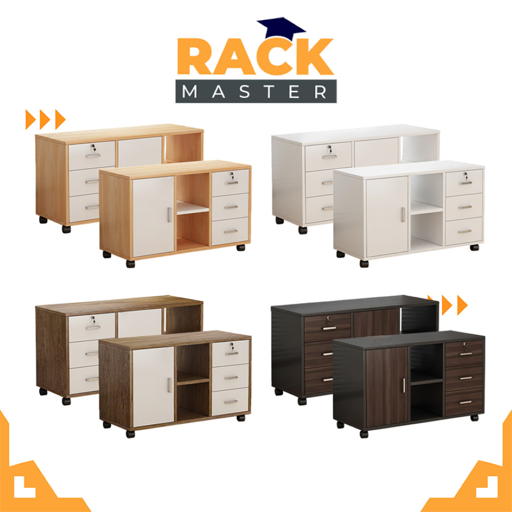 𝗥𝗔𝗖𝗞 𝗠𝗔𝗦𝗧𝗘𝗥【JYJU】Kabinet Mobile Office Storage Cabinet with Lock Multi ...
