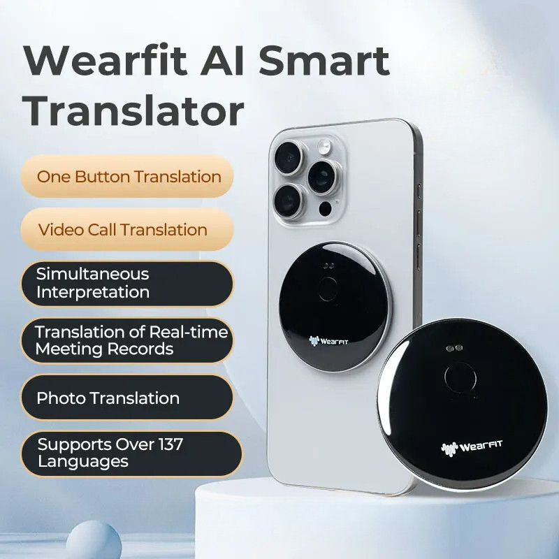 Smart AI Voice Assistant Accurate Translator 137 Languages Video Photo ...