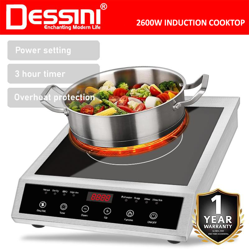 DESSINI ITALY Electromagnetic Induction Hob Cooker Touch Control ...