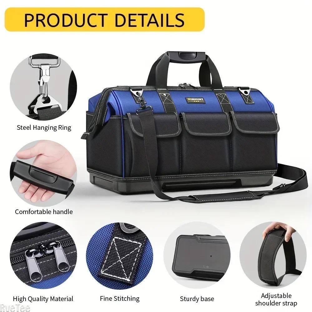 Winhunt 19.6inch Multi-pockets Tool Bag Heavy Duty Thickened Oxford ...