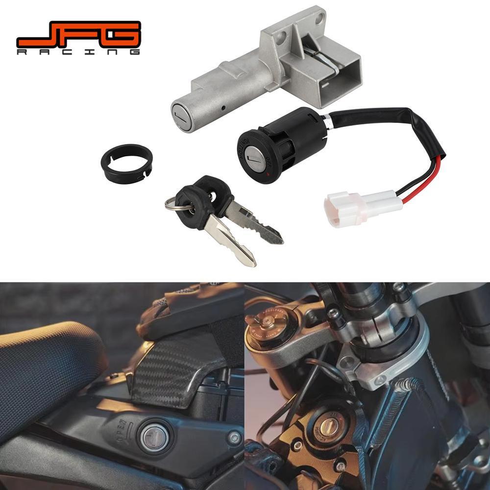 JF Ignition Switch Start Electric Door Lock Key Set Handlebar Helmet ...