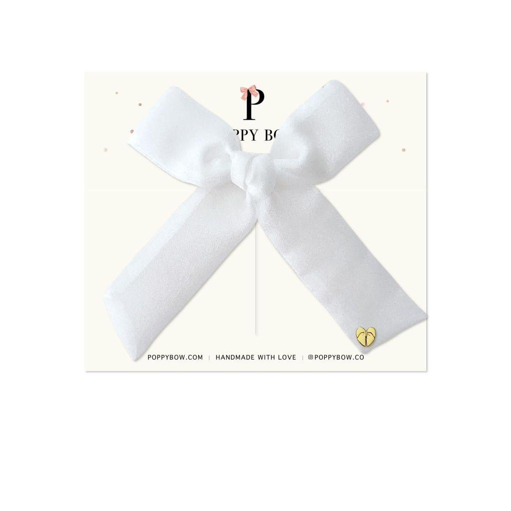 Poppy Bow Premium Large Classic Bow // White Christmas | Shopee Malaysia