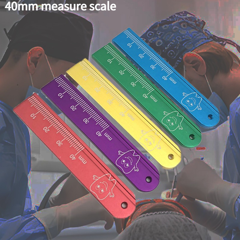 1Pcs Aluminium Dental Endo Rulers with Span Measure Scale Root Canal ...