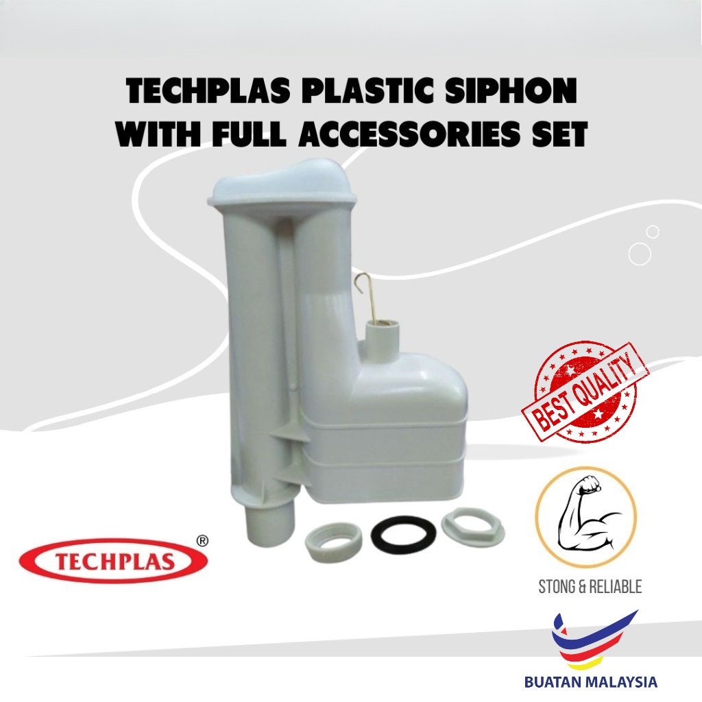 [ TECHPLAS ] (FAO-1015) – 40mm Plastic Siphon Set (Complete Accessories ...