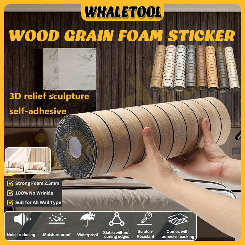 3D Relief Self-adhesive Wallpaper 40/60cm*3m Texture Surface Suitable ...