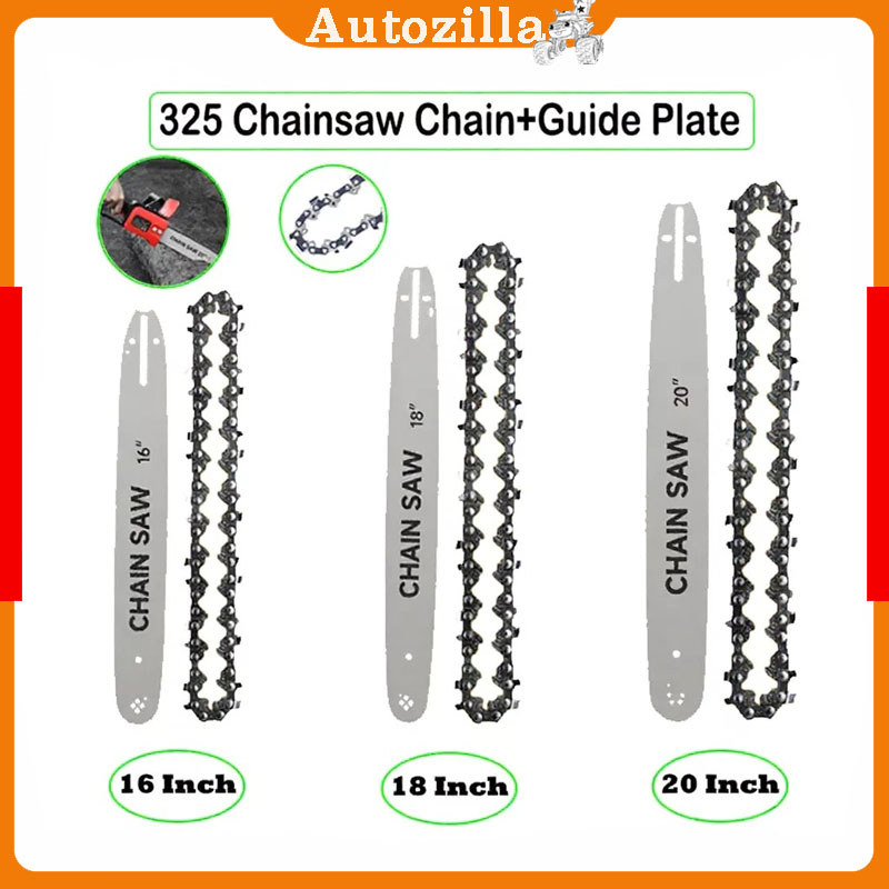 High Strength 325 18"/20"Inch Heavy Duty Chain and Chainsaw Guide Plate ...